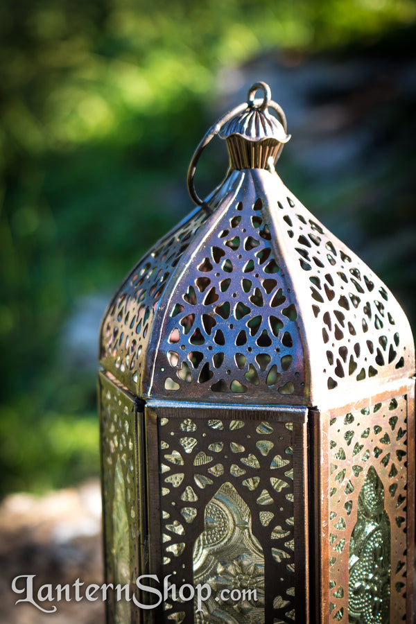 Bronze lattice tower lantern – LanternShop.com by Tamerlane Yurts